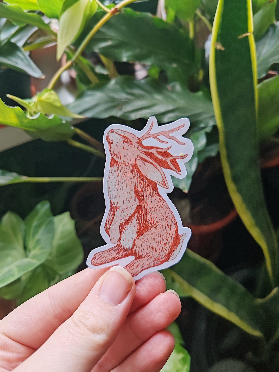 Jackalope Rabbit Stickers - Etsy