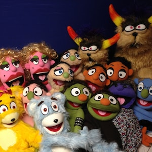 Avenue Q Style Hand Puppets With Rod or Live Hands Professional Grade ...