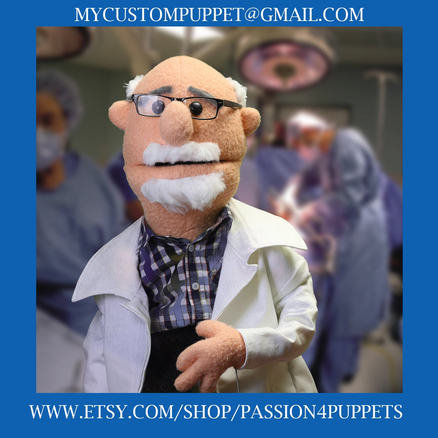 Custom Professional Rod Hand Puppet in Antron Fleece From Your - Etsy