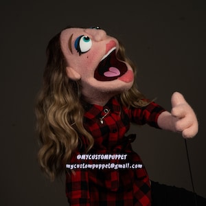 Custom Made Lookalike Female Puppet Portrait Muppet Puppet Custom Made Puppet Half Body - Etsy