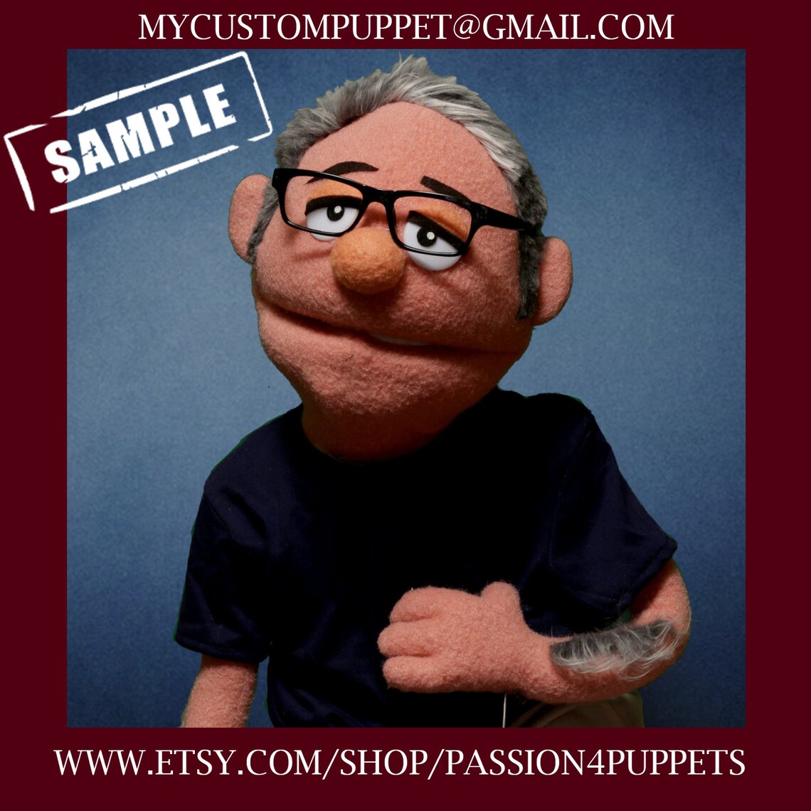 Custom Professional " Muppet Type Puppet " Your Design or Ours ...