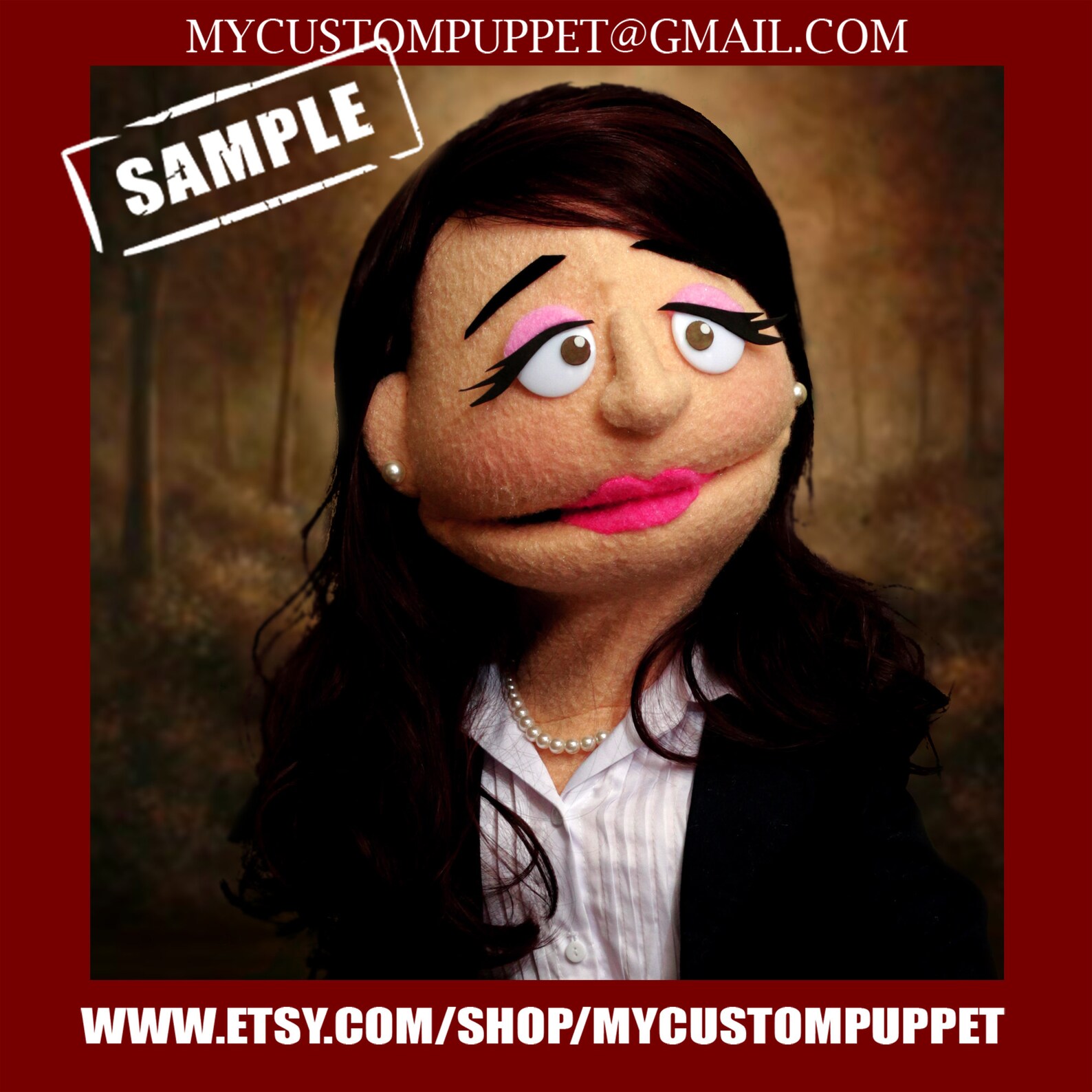 Female Puppet, Custom Made Puppet Custom Puppets Puppet Maker - Etsy