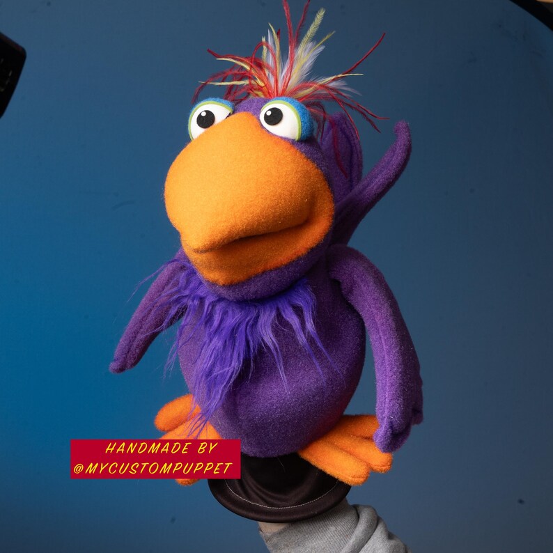 Colorful Handmade Bird Puppet – Custom Classic-style Character by ...