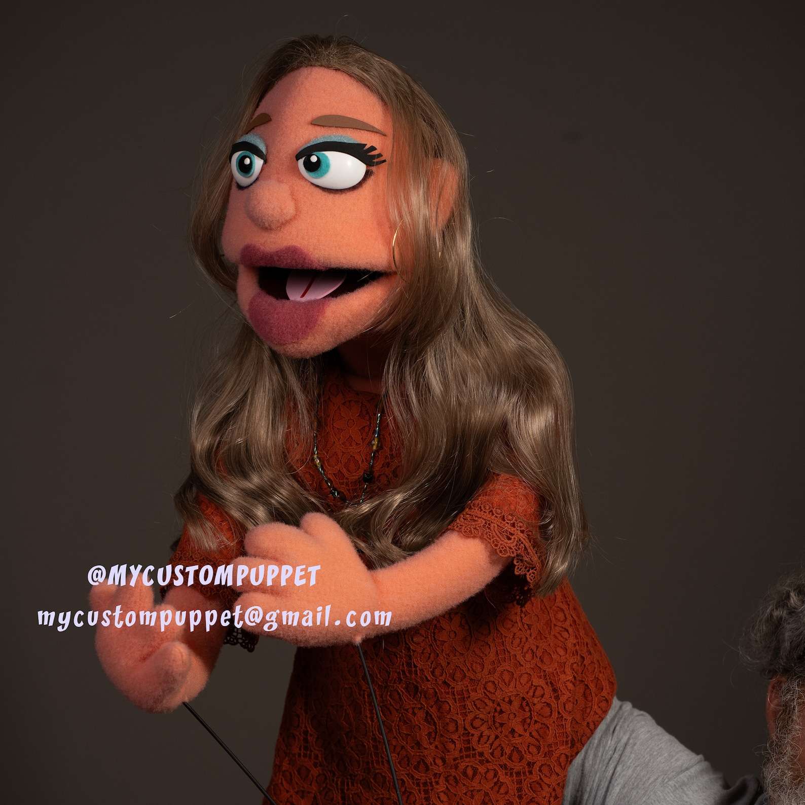 Custom Made Look Female Puppet Portrait Muppet Puppet Custom Made ...