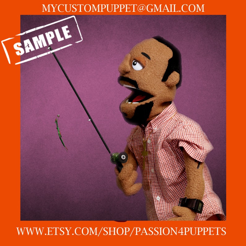 Custom Professional Rod Hand Puppet in Antron Fleece From Your - Etsy