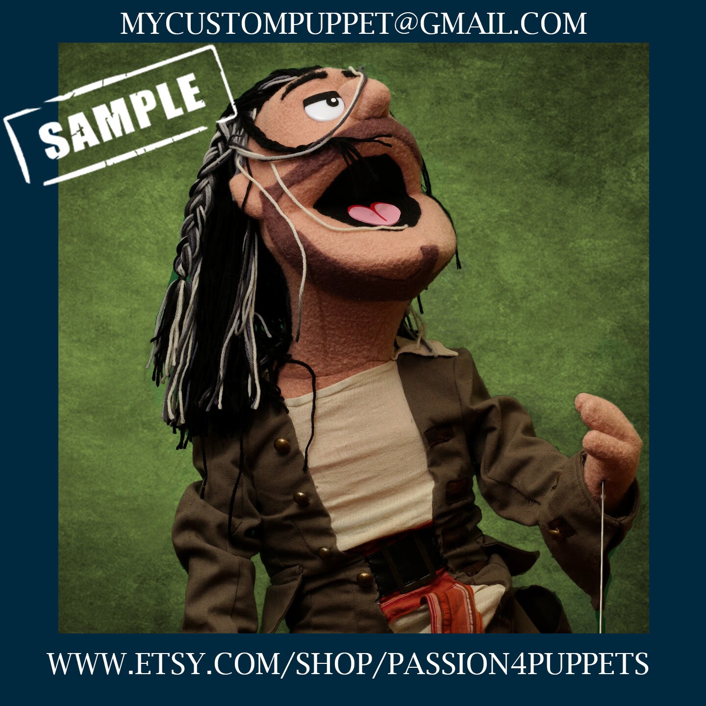 Custom Professional " Muppet Type Puppet " Your Design or Ours ...