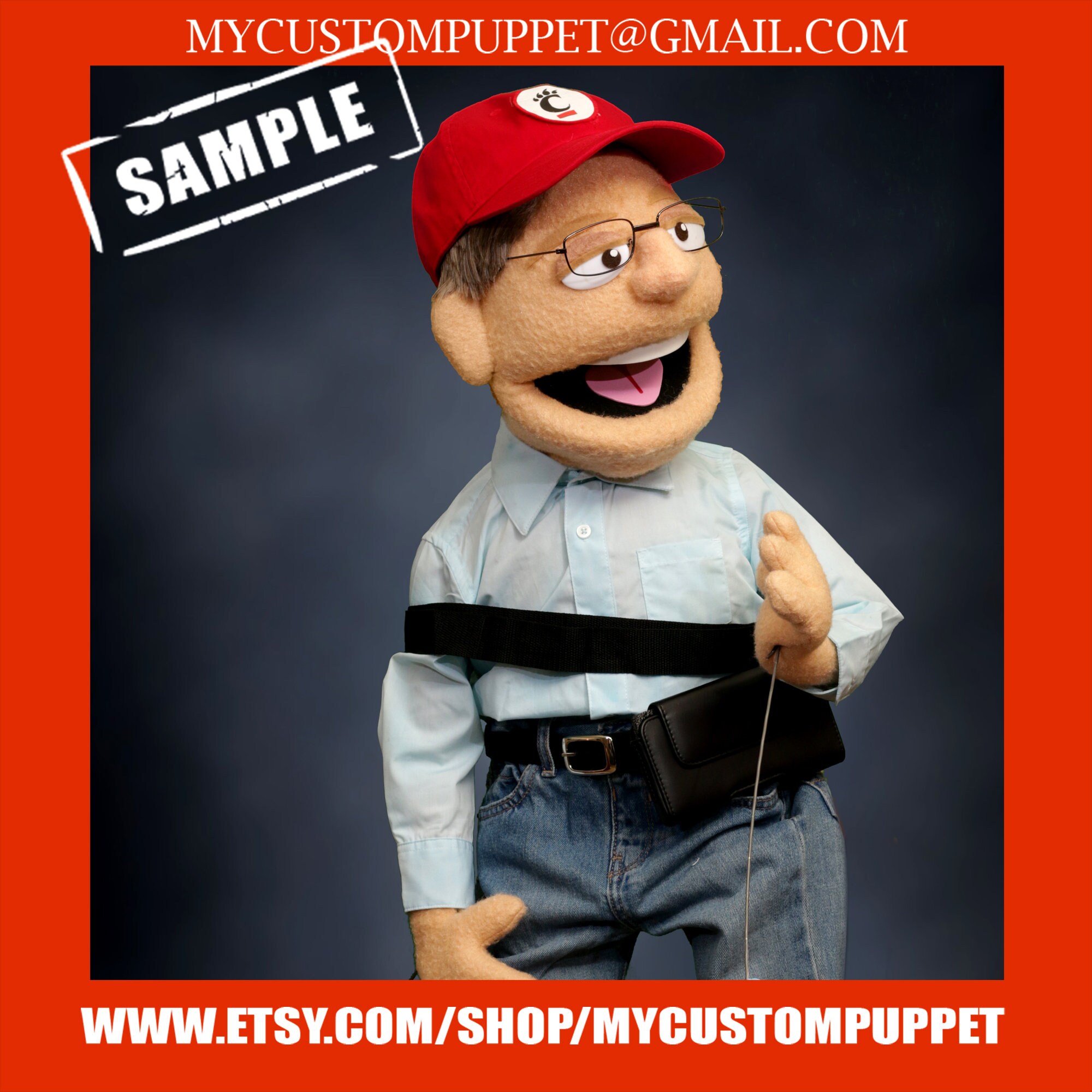 Custom made look alike portrait Muppet Puppet custom made | Etsy