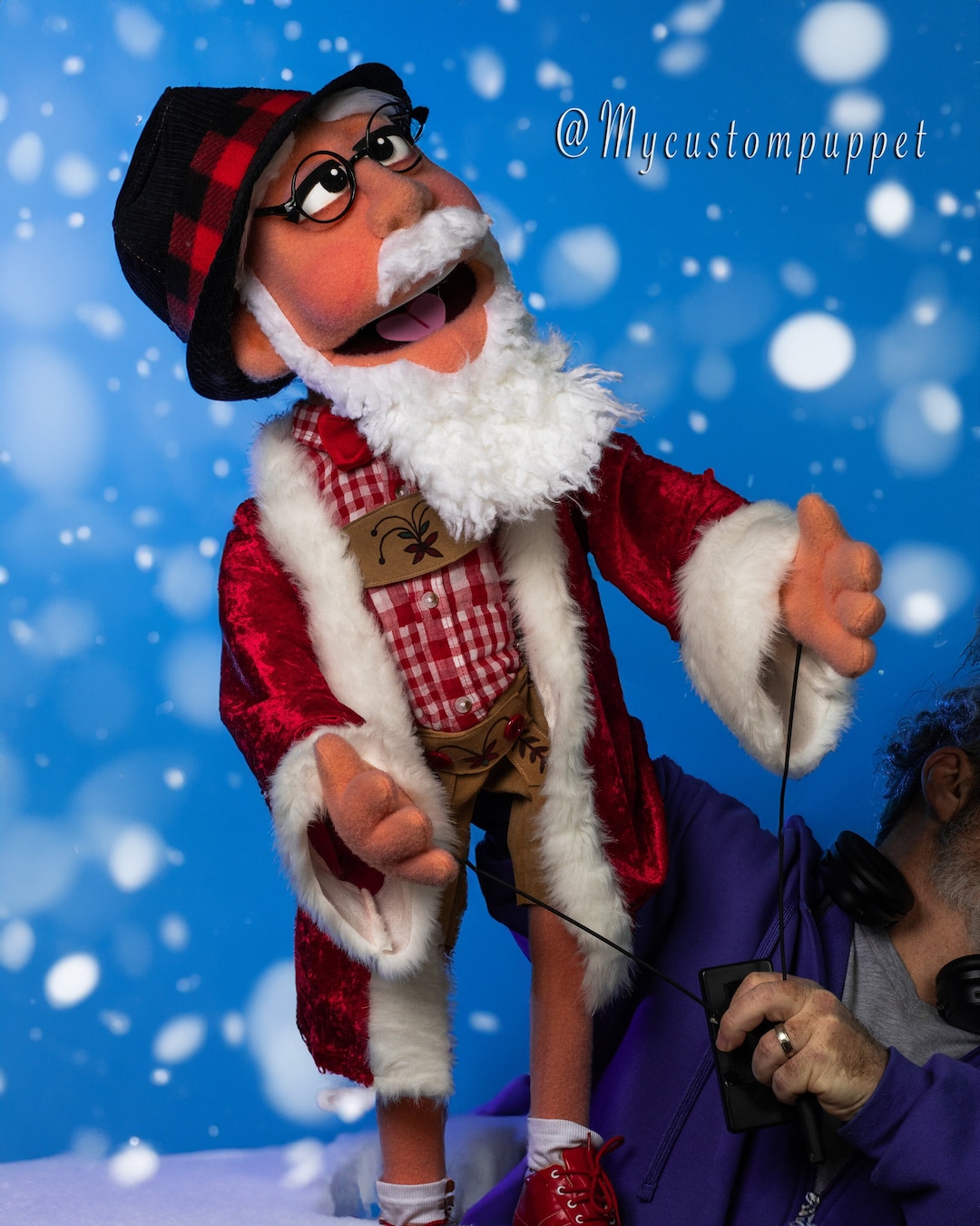 Santa Puppet Sample of Our Custom Made Puppet , Bavarian Santa Claus ...