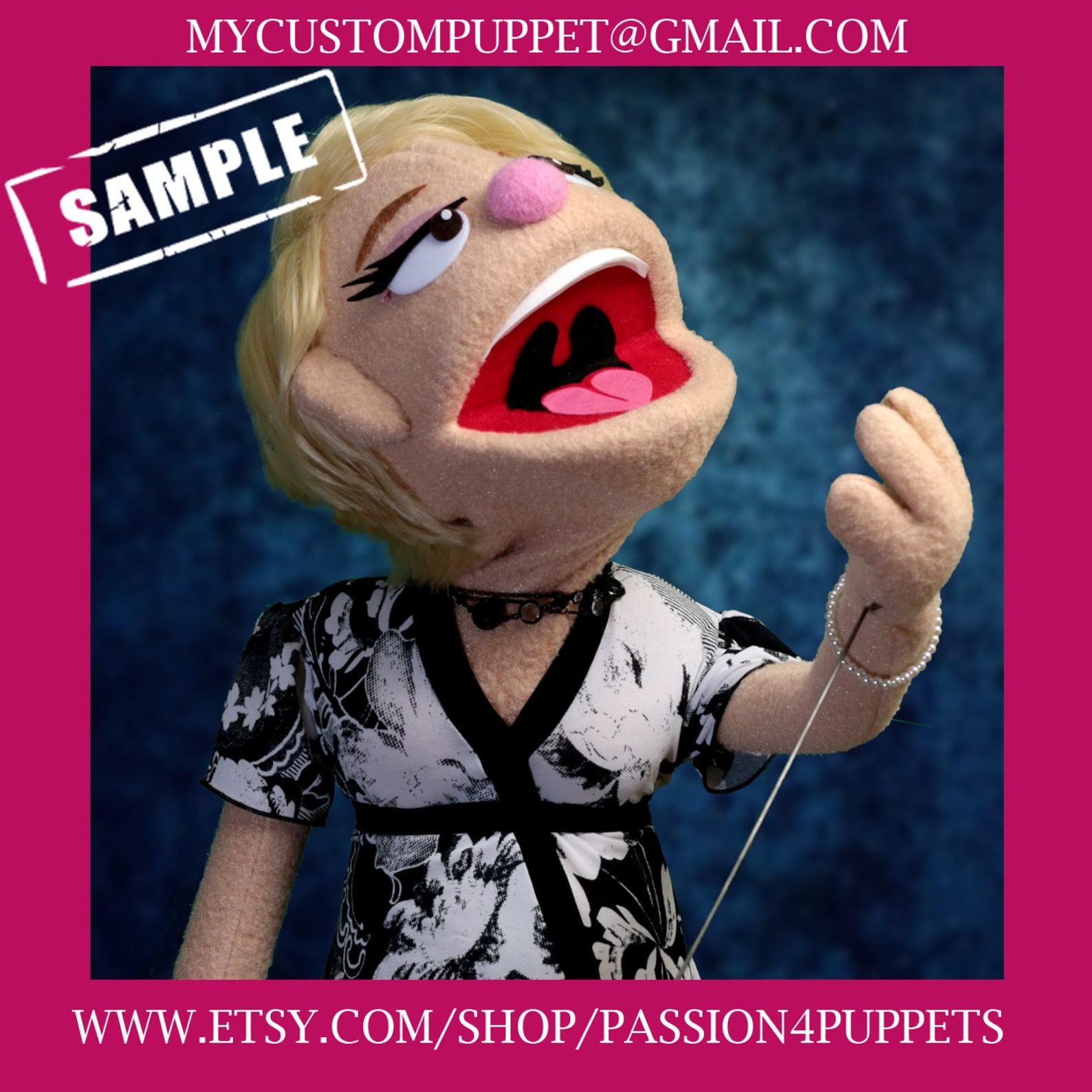 Custom Professional " Look Alike Puppets " Your Design or Ours ...