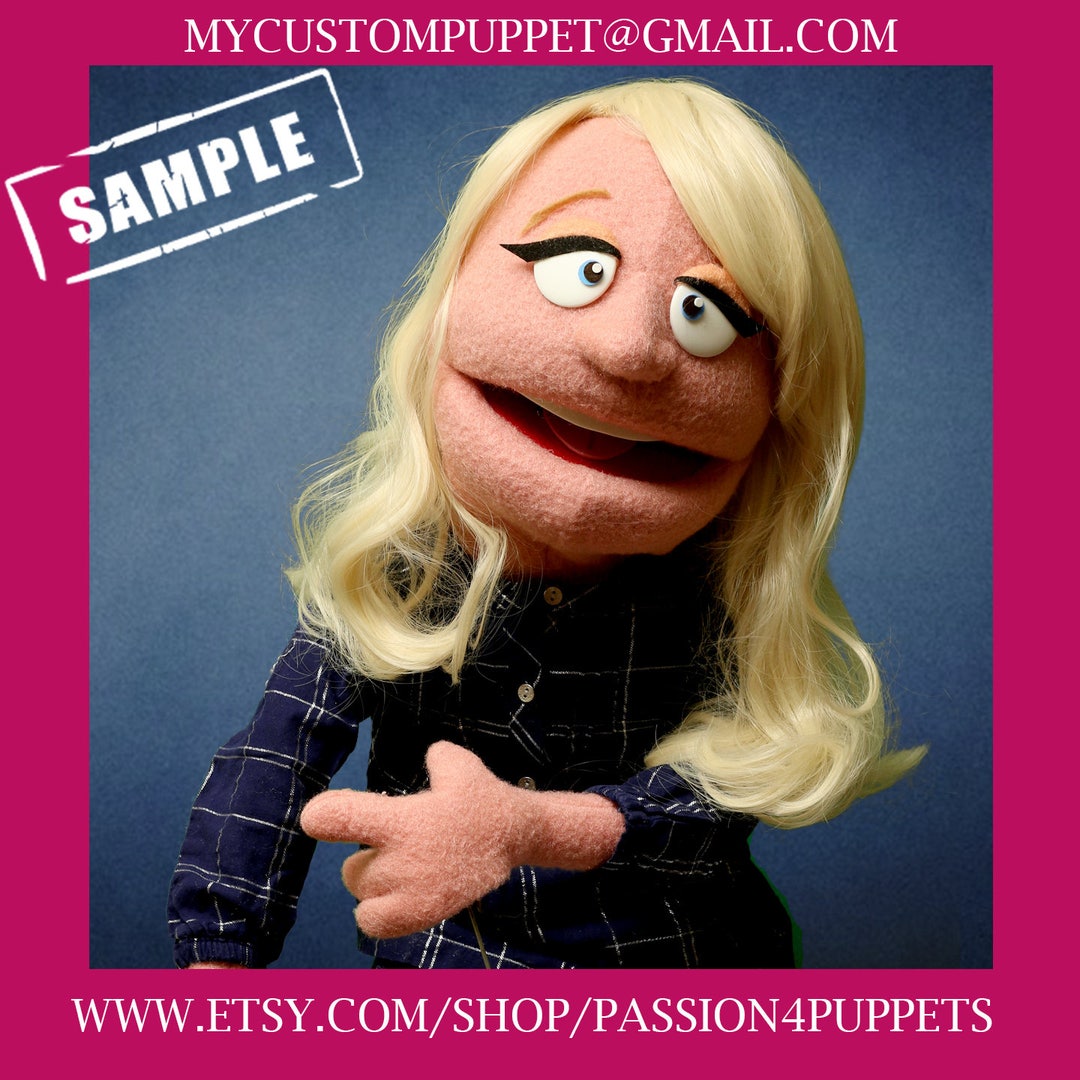 Custom Professional Rod Hand Puppet in Antron Fleece From Your Design ...