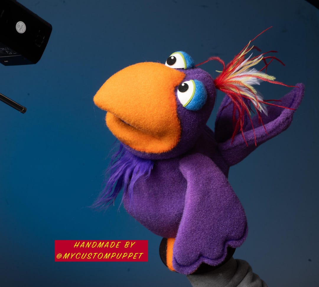 Colorful Handmade Bird Puppet – Custom Classic-style Character by ...