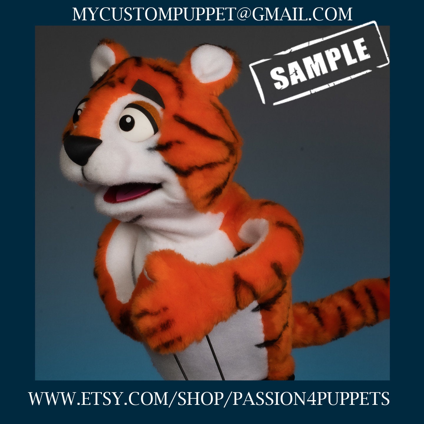Custom Designed Tiger Puppet Made to Order Muppet Professional Custom ...