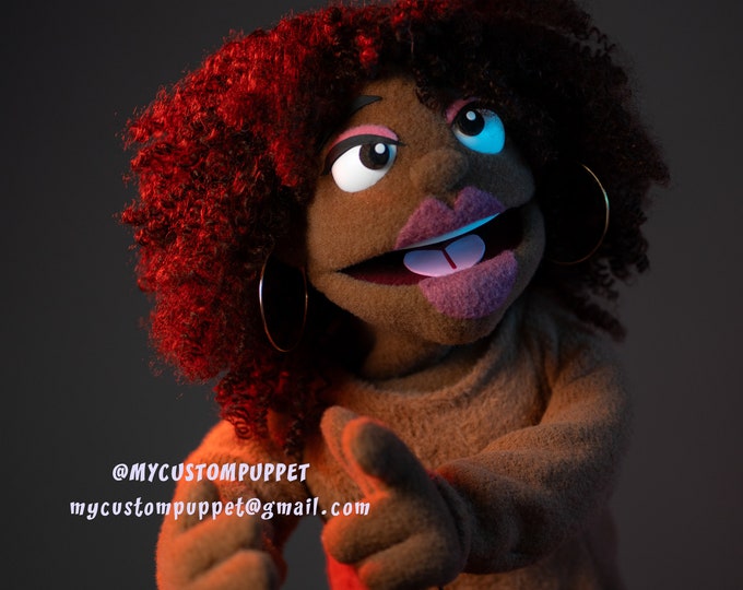 Custom Made Female Woman Puppet Portrait Puppet Custom Made Puppet - Etsy