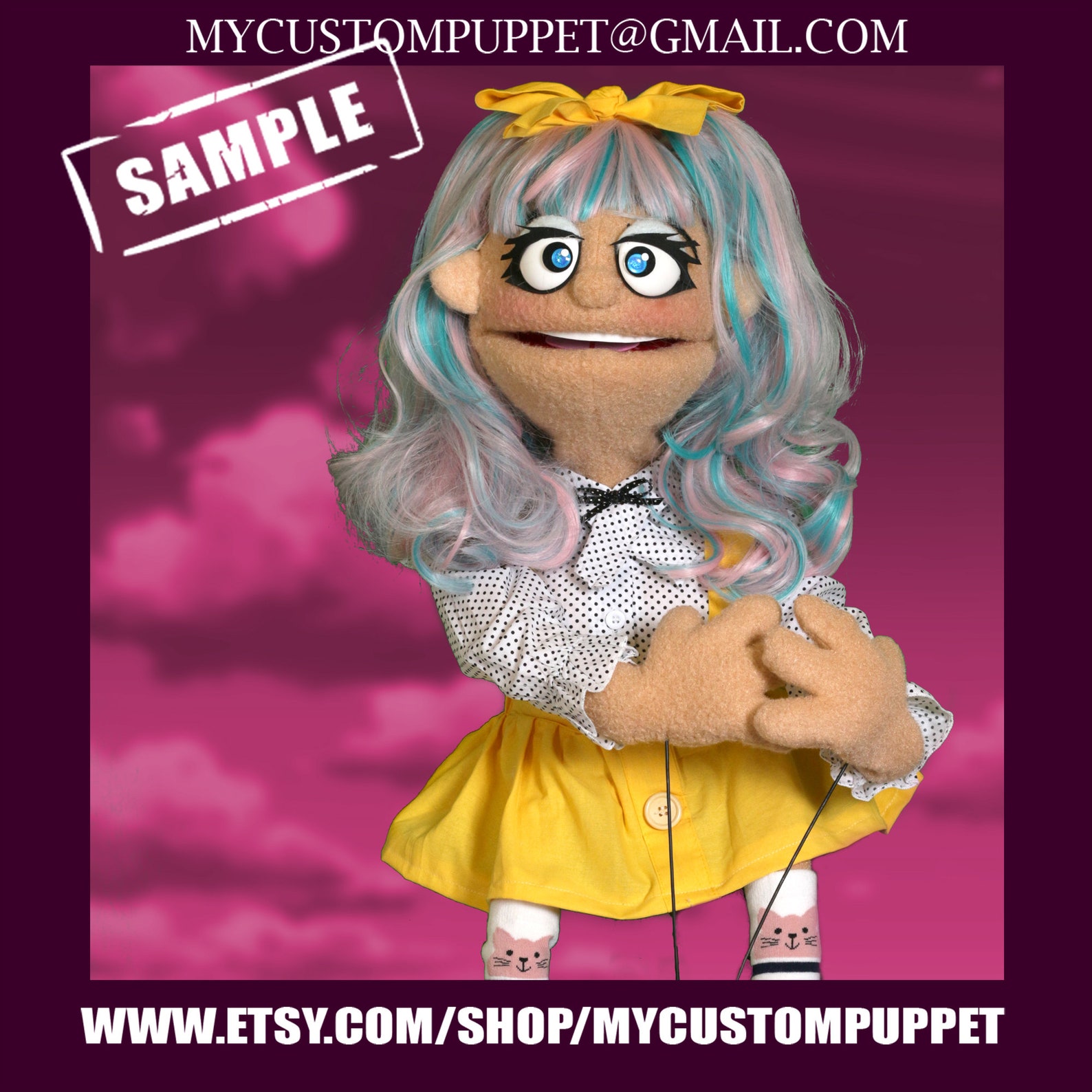 Custom Made Anime Professional Puppets Cosplay Hand and Rod Muppet Pro ...