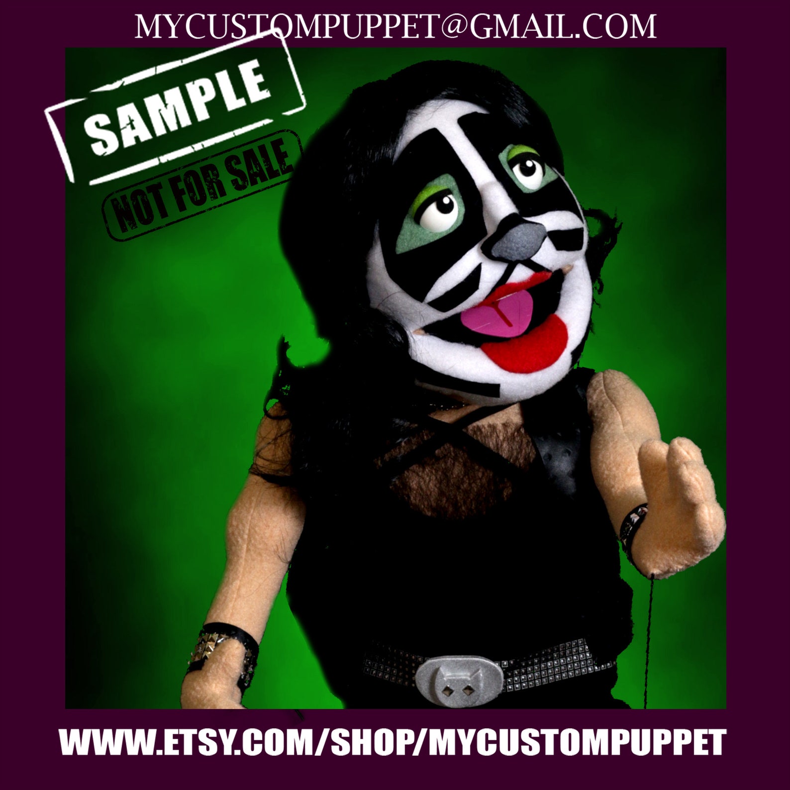 Custom Made Puppet Custom Made KISS Puppets Custom Made Muppet | Etsy