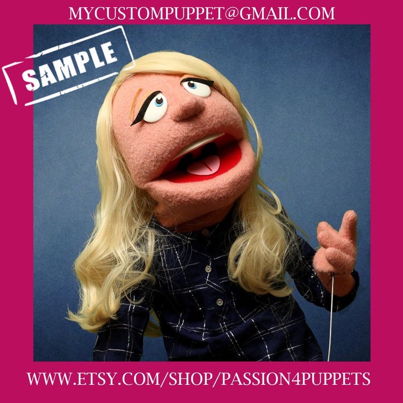 Custom Professional Rod Hand Puppet in Antron Fleece From Your | Etsy