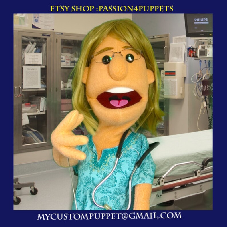 Custom Professional Puppet Portrait Antron Fleece Rod Puppet - Etsy