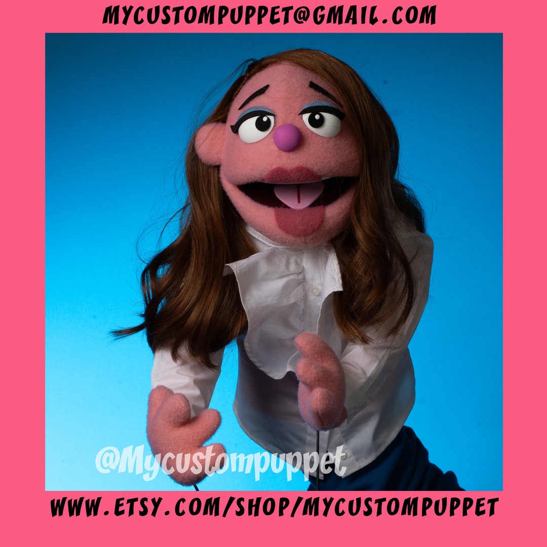 Custom Professional Female Puppet Rod Hand Puppet From Your Design or Ours! Custom Puppets , Pro ...