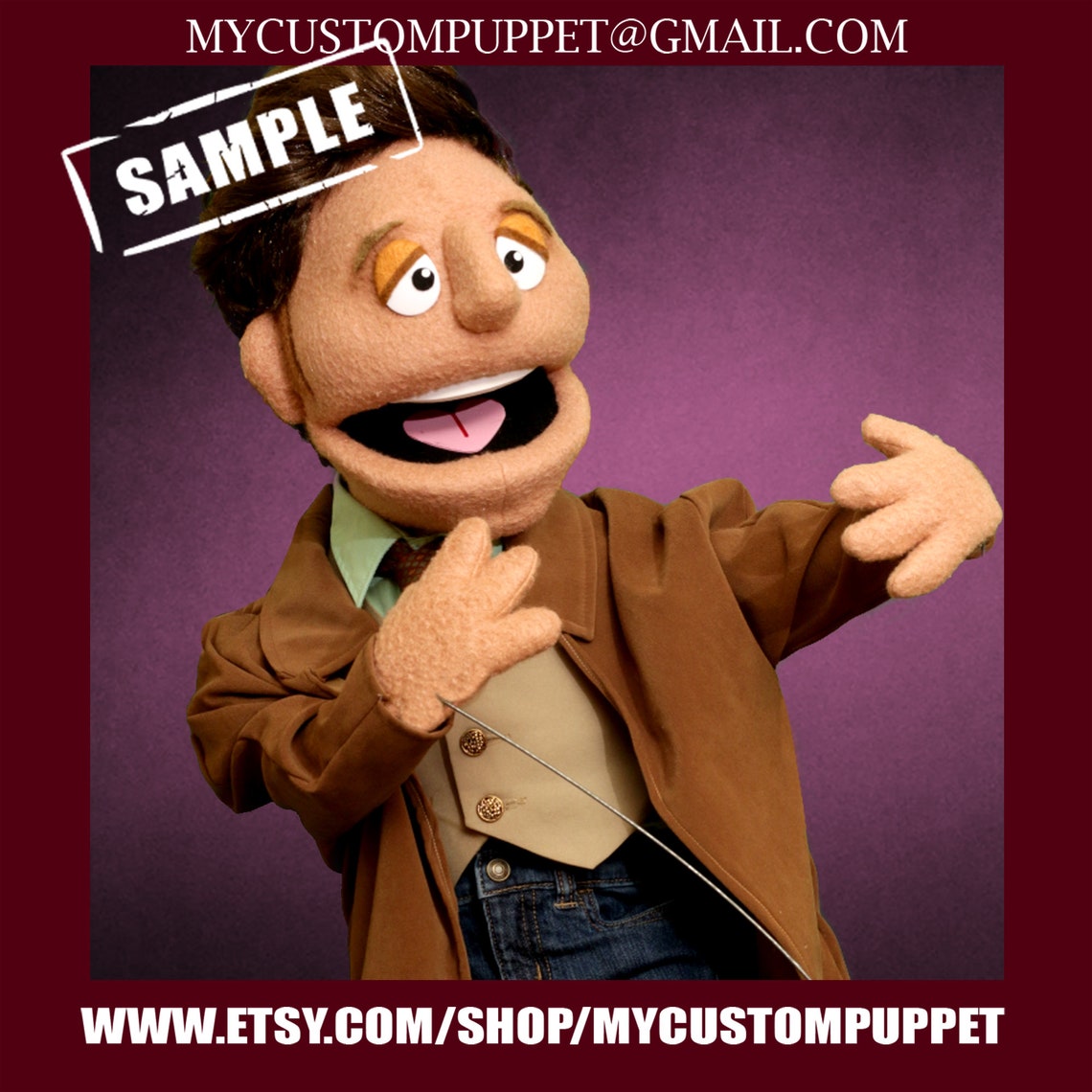 Custom Made Look Alike Portrait Muppet Puppet Custom Made - Etsy