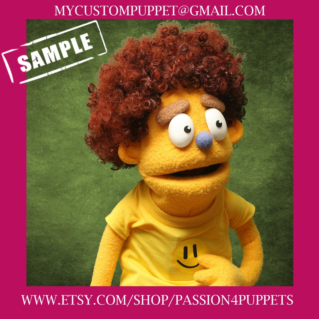 Custom Professional Rod Hand Puppet in Antron Fleece From Your Design ...