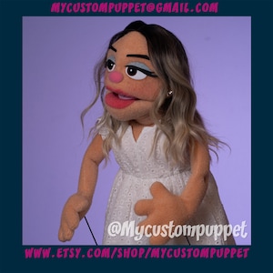 Custom Professional Female Puppet Rod Hand Puppet From Your Design or ...
