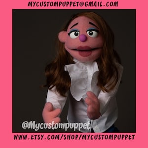 Custom Professional Female Puppet Rod Hand Puppet From Your Design or ...