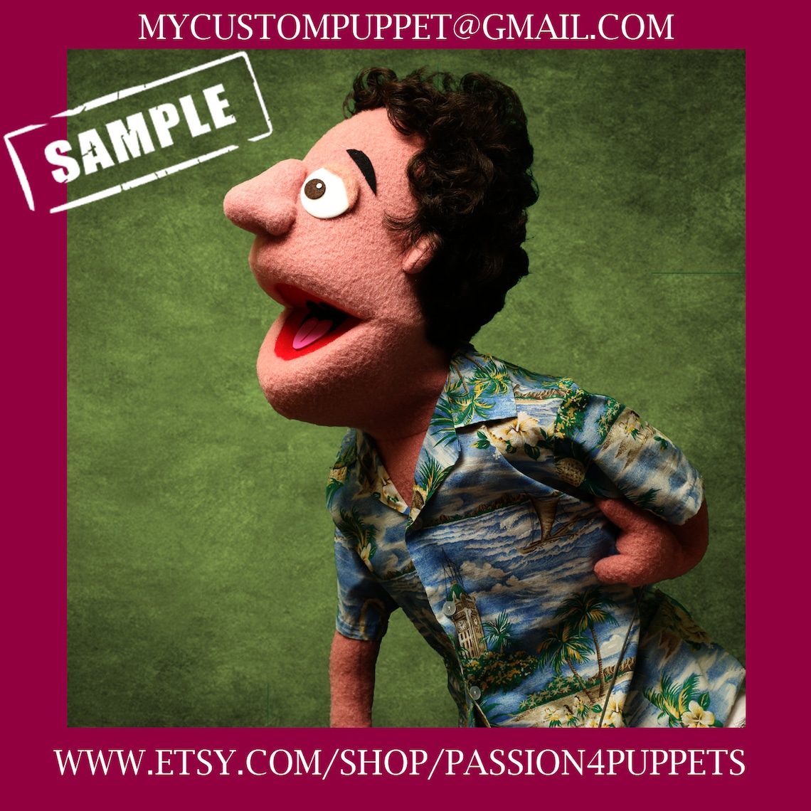 Custom Professional " Look Alike Puppets " Your Design or Ours ...