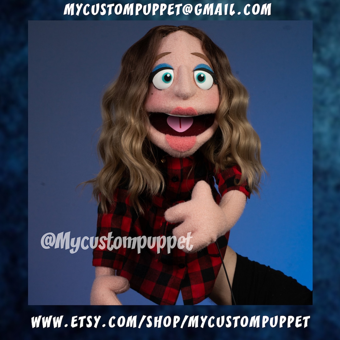 Custom Professional Female Puppet Rod Hand Puppet From Your Design or ...