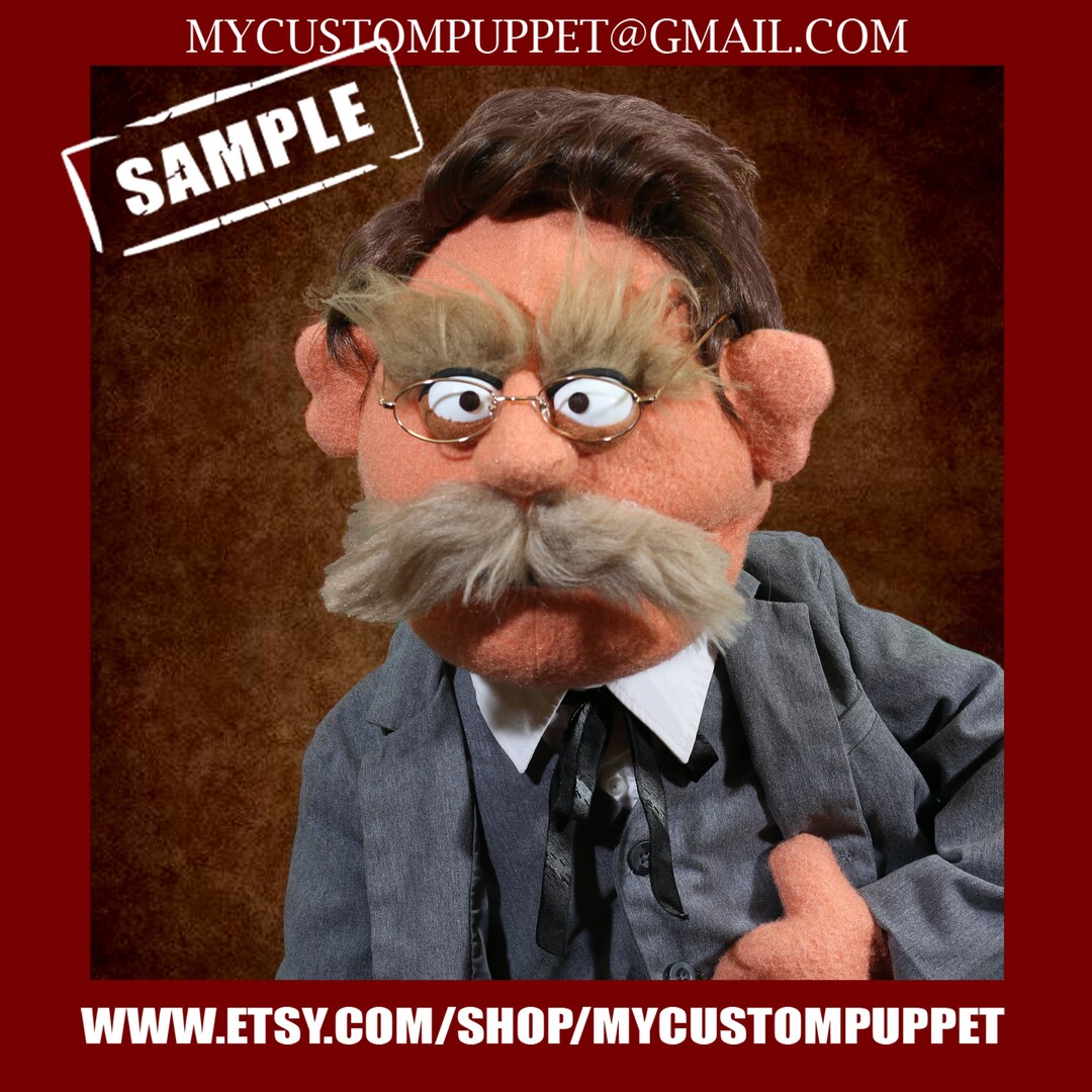 Custom Professional Puppet Historical Figure Portrait Puppet Custom ...