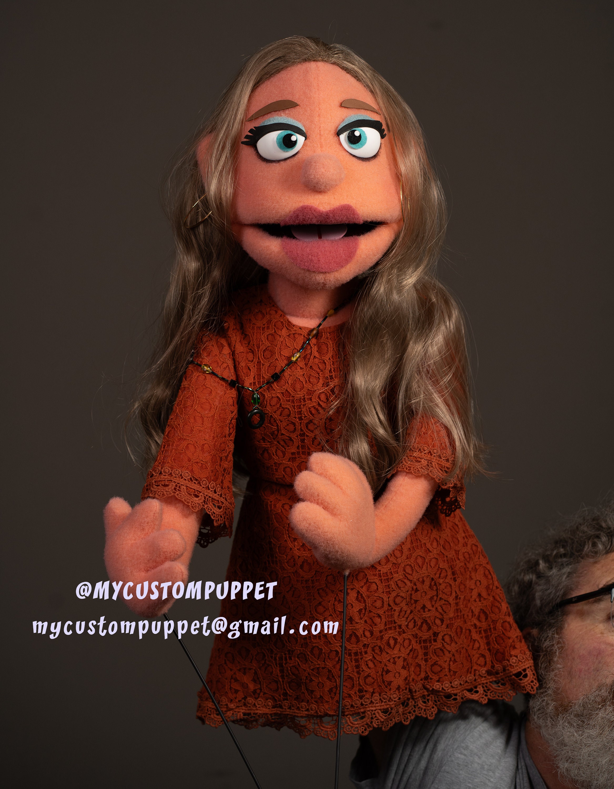 Custom Made Look Female Puppet Portrait Muppet Puppet Custom Made ...