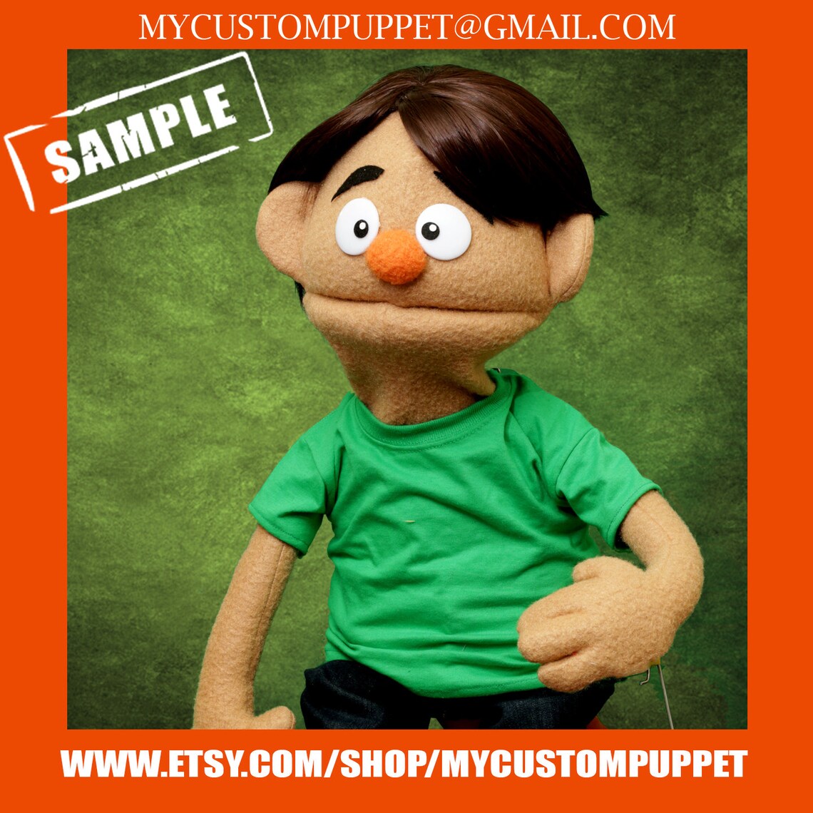 Custom Professional MUPPET TYPE puppet in Antron | Etsy