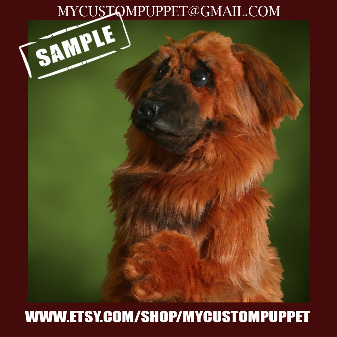 Custom Pet Portrait DOG Puppet Custom Made Puppets Custom Made Muppet ...