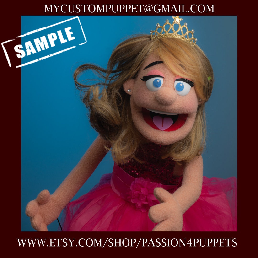Custom Professional Rod Hand Puppet in Antron Fleece From Your Design ...