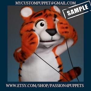 Custom Designed Tiger Puppet Made to Order Muppet Professional Custom ...