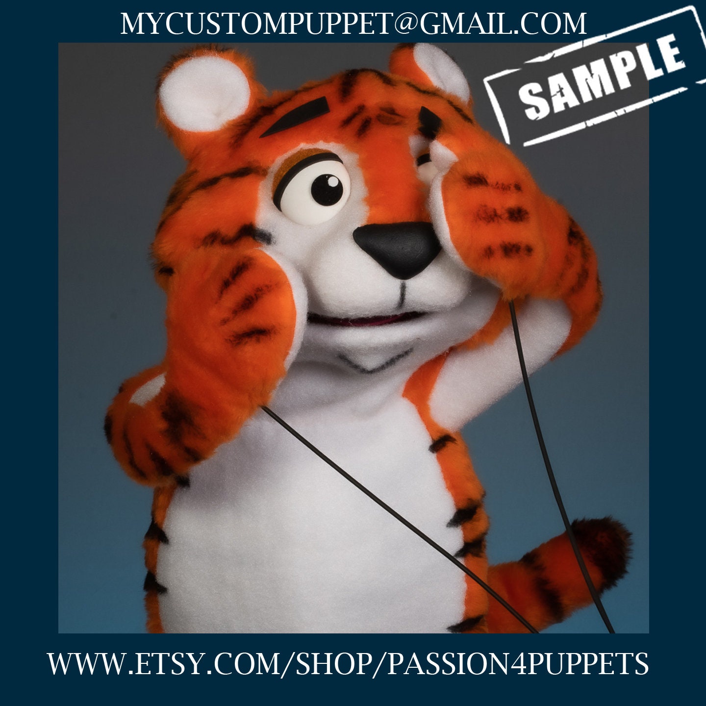 Custom Designed Tiger Puppet Made to Order Muppet Professional Custom ...