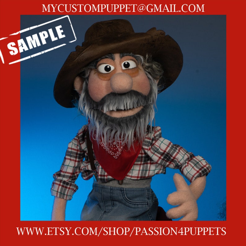 Custom Professional Character Puppet, Rod Hand Puppet From Your Design ...