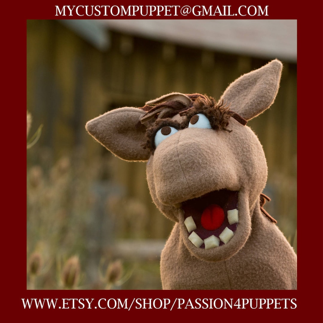 Custom Puppet Portrait Muppet Puppet Custom Look Alike Horse Puppet ...