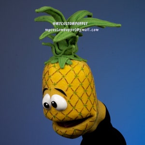 Custom Made Character Puppet , Puppets, Pineapple Fruit Puppet, Puppet ...
