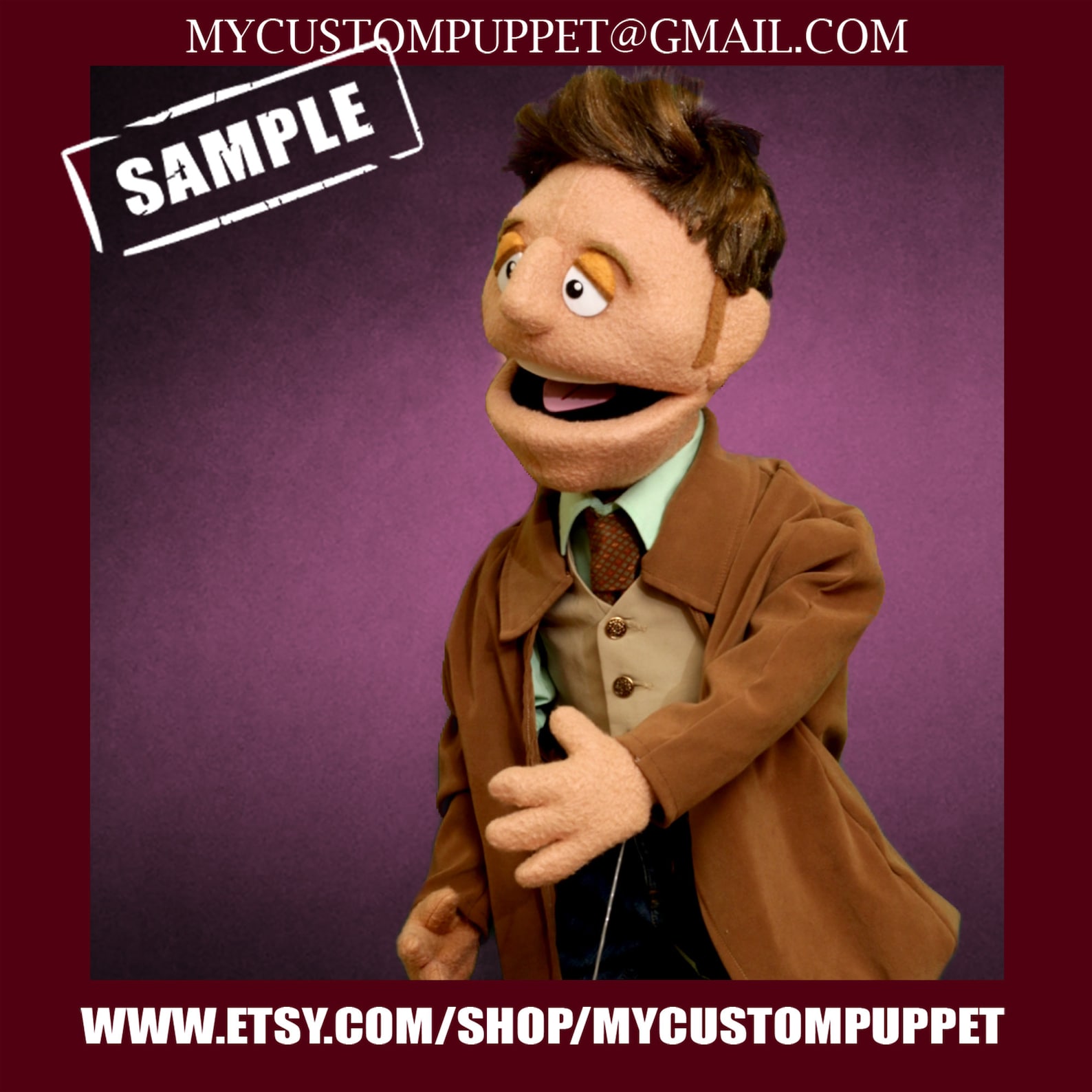Custom Made Look Alike Portrait Muppet Puppet Custom Made - Etsy