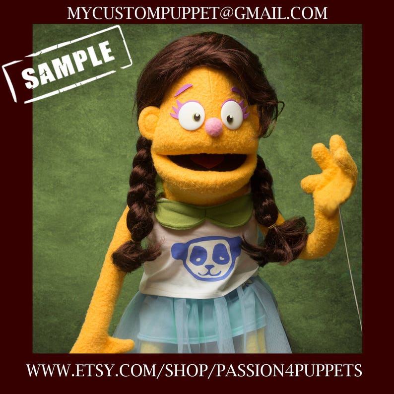 Custom Professional Rod Hand Puppet in Antron Fleece From Your | Etsy