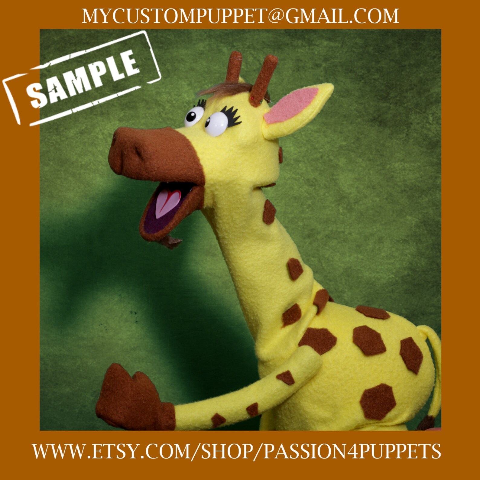 Custom Professional Animal Puppets Your Design or Ours or Portrait ...