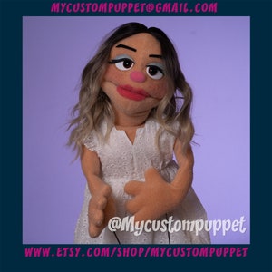Custom Professional Female Puppet Rod Hand Puppet From Your Design or Ours! Custom Puppets , Pro ...