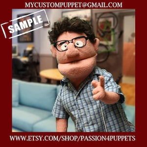 Custom Professional Rod Hand Puppet in Antron Fleece From Your Design ...