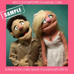 Custom Bridal Puppet, Made to Order for Your Wedding. Bride and Groom ...