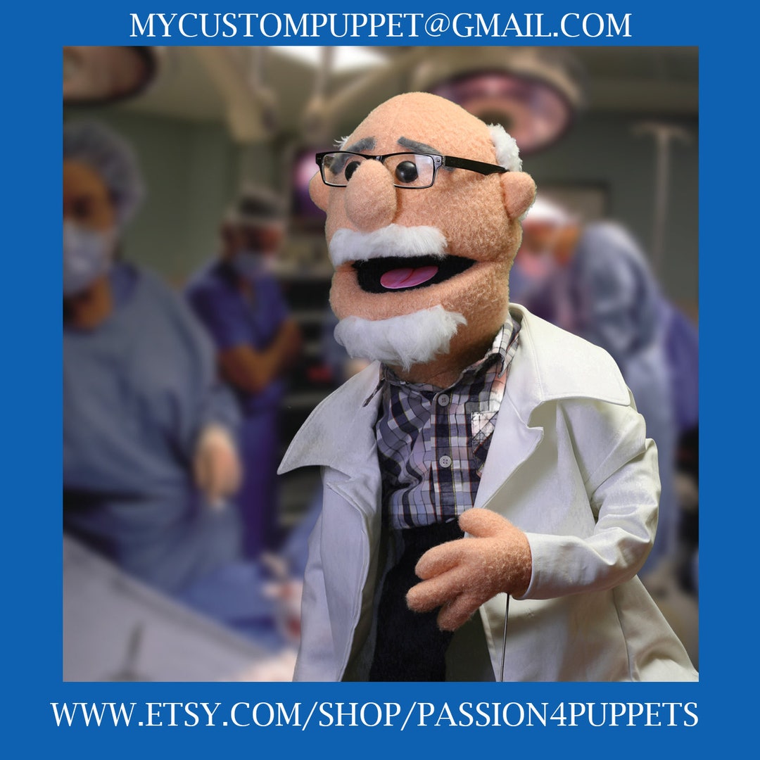 Custom Professional Rod Hand Puppet in Antron Fleece From Your Design ...