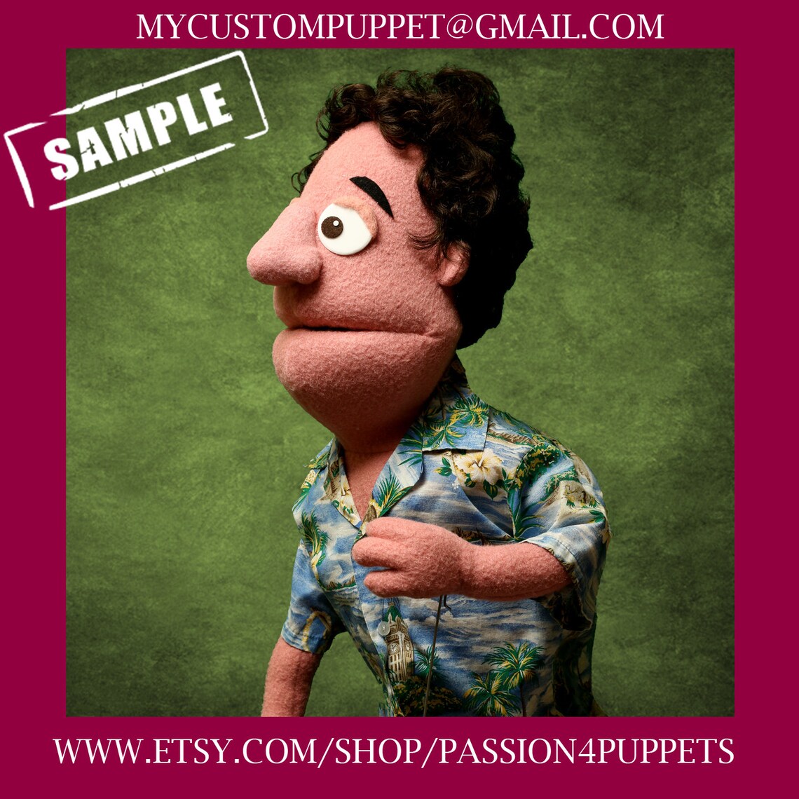 Custom Professional " Look Alike Puppets " Your Design or Ours ...