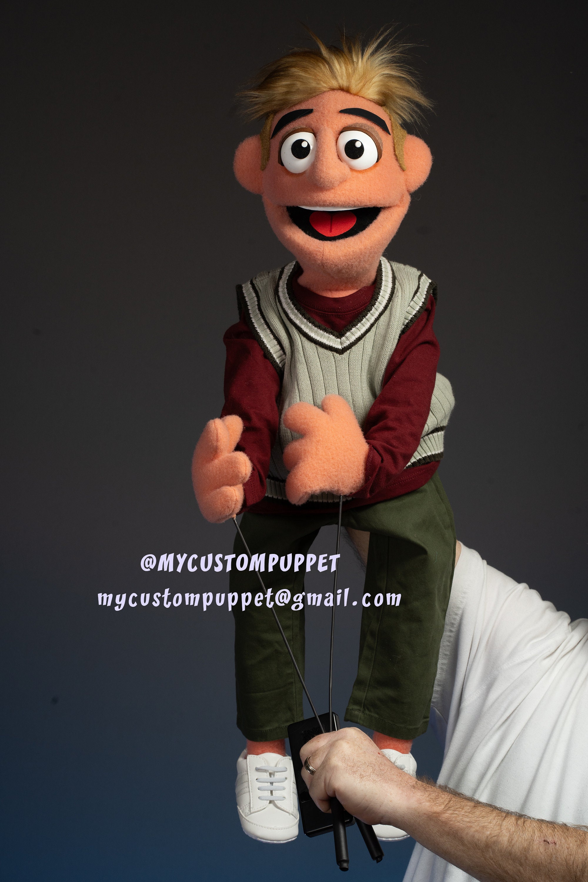 Sample of Our Custom Made Puppets, Male Puppet , Hand Made Professional ...