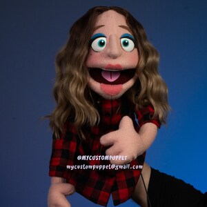 Custom Made Lookalike Female Puppet Portrait Muppet Puppet Custom Made Puppet Half Body - Etsy