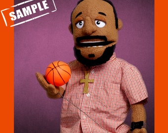 Custom Professional Puppet Portrait Antron Fleece Rod Puppet - Etsy