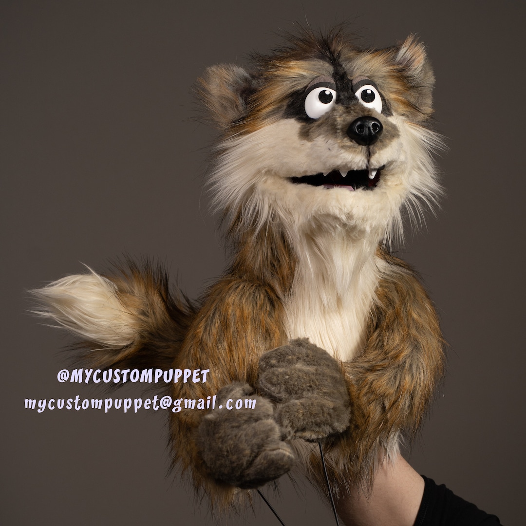 Custom Professional Animal Puppet Muppet, Wolf Puppet Custom Made ...